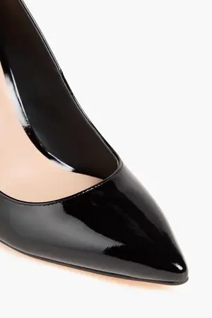 STUART WEITZMAN Leigh 95 Patent-leather Pumps - Black