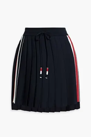 Thom Browne Pleated Mini Skirt - Midnight Blue