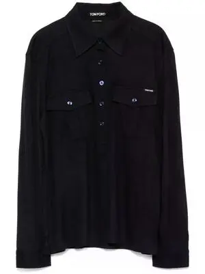 TOM FORD Military Shirt - Blue