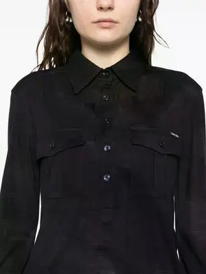 TOM FORD Military Shirt - Blue