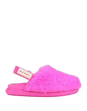 Marni Mules & Clogs Shearling, Leather - Pink