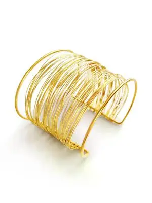 HZMER JEWELLERY Hammered-effect Bangle - Gold