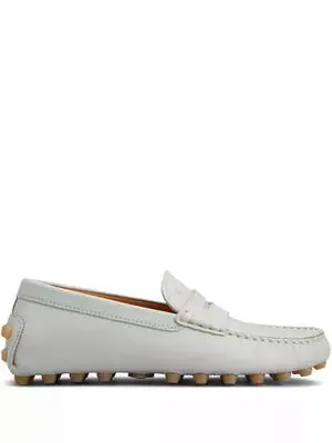 TOD'S Leather Loafers - Grey