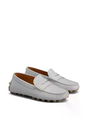 TOD'S Leather Loafers - Grey