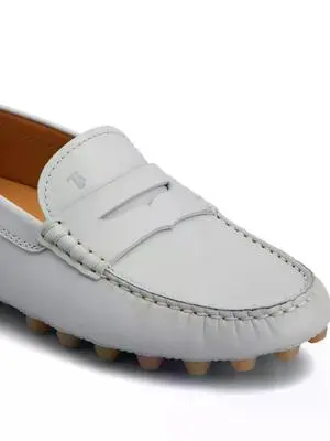 TOD'S Leather Loafers - Grey