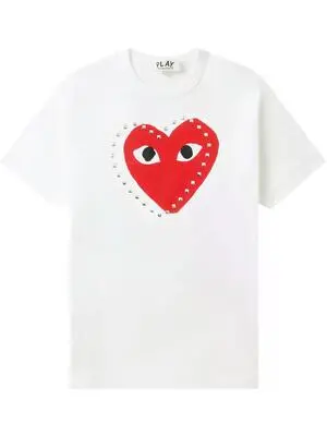 Play Comme Des Garcon Heart Print T-shirt