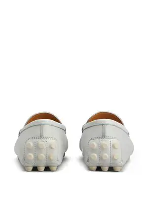 TOD'S Leather Loafers - Grey