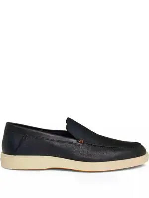 Santoni Leather Loafers - Blue