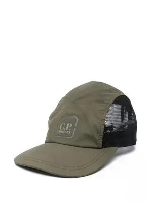 C.P. COMPANY Logo-print Cap - Green