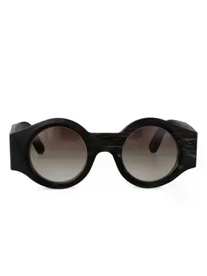 RIGARDS X Uma Wang Round-frame Sunglasses - Black