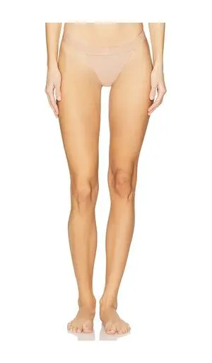 NEGATIVE UNDERWEAR Sieve Thong In Nude - Buff
