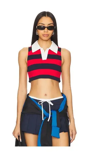 Superdown Cropped Performance Tops For Women