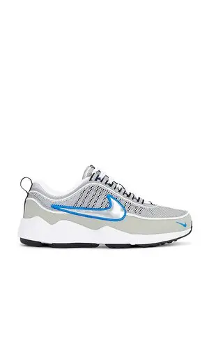 Nike Air Zoom Spiridon Sneaker Metallic Silver  White  & Signal