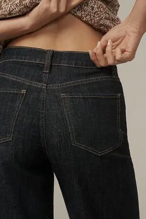 Joe's Jeans Petite Mia High-rise Wide-leg Jeans - Medium Denim