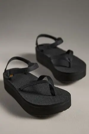 Teva Flatform Slim Sandals - Black
