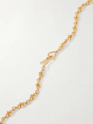 Tohum Design Plated Quartz Pendant Necklace