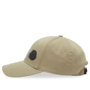 Moncler Cotton Gaberdine Side Logo Cap