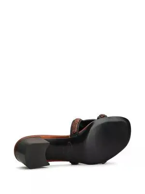 TOD'S Contoured-strap Leather Sandals