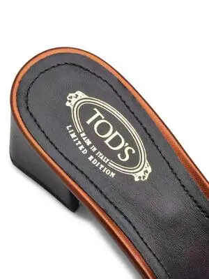 TOD'S Contoured-strap Leather Sandals