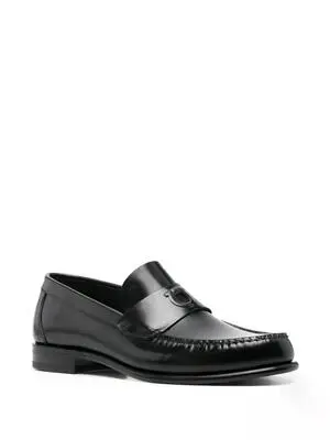 FERRAGAMO Embossed Gancio Loafers