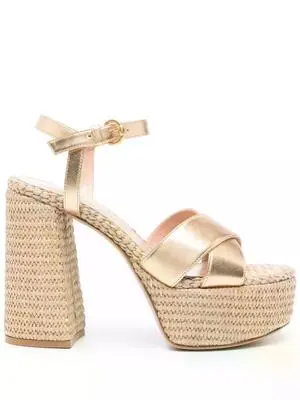 GIANVITO ROSSI 110mm Bebe Sandals - Neutrals