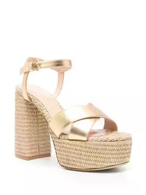 GIANVITO ROSSI 110mm Bebe Sandals - Neutrals