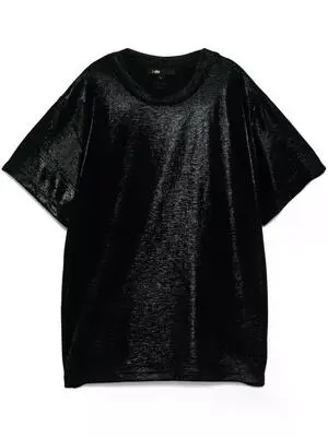 Maje Lamé T-shirt - Black