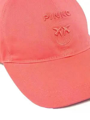 Pinko Logo-embroidered Cap - Pink