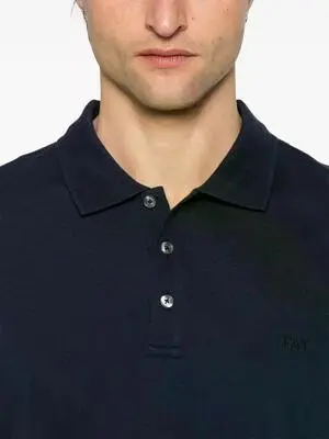 FAY Piqué-weave Polo Shirt
