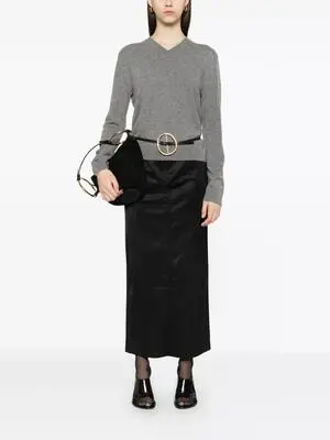 TOTEME V-neck Knit Sweater - Grey