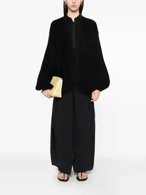TOTEME Puff-sleeve Cardigan - Black