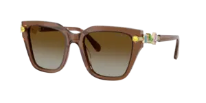 SWAROVSKI Sk6041 Sunglasses - Gradient Brown Polar