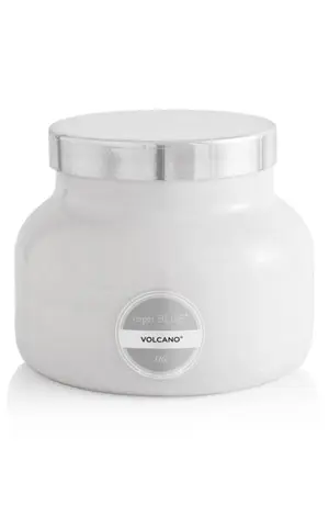 CAPRI BLUE White Signature Jar Candle - Volcano