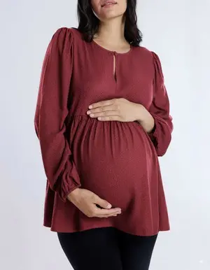Motherhood Maternity Long Sleeve Blouses