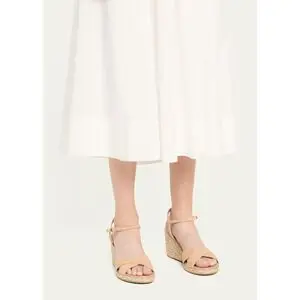 STUART WEITZMAN Dayna Suede Wedge Espadrilles - Adobe