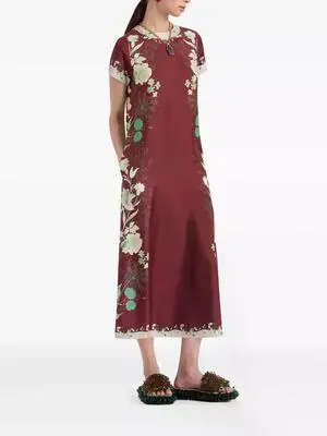 La DoubleJ Swing Midi Dress - Red