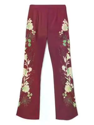 La DoubleJ Woodland-print Trousers