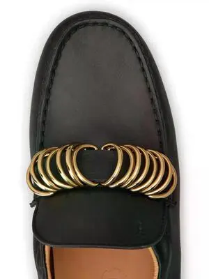 TOD'S Ring-embellished Loafers
