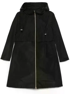 Herno Hooded Raincoat - Black
