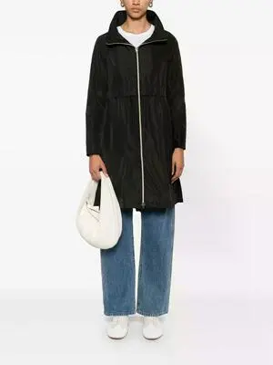 Herno Hooded Raincoat - Black