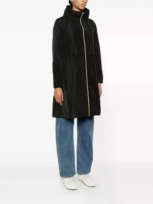 Herno Hooded Raincoat - Black