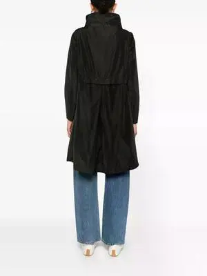 Herno Hooded Raincoat - Black