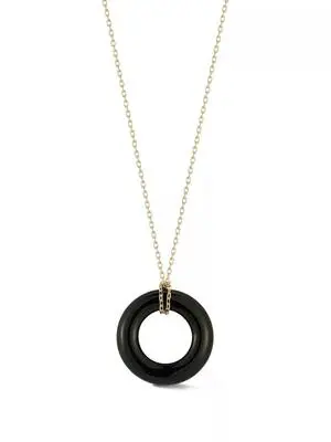 Mateo Onyx And Diamond Necklace - Black