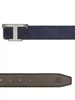 TOD'S Logo Buckle Belt - Blue