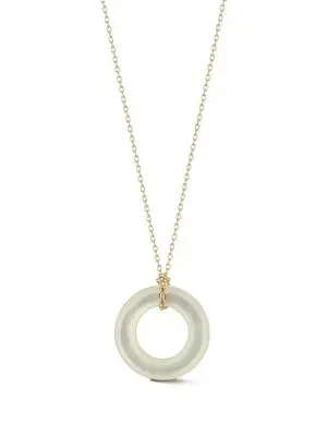 Mateo Mother Of Pearl Donut Chain Necklace - Neutrals