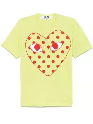 Play Comme Des Garcon Textured T-shirts For Women
