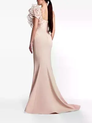 GABY CHARBACHY Strapless Mermaid Gown