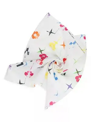 PURPLE BRAND Printed Cotton Bandana Scarf
