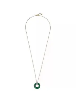 Mateo Donut Malachite Necklace - Green