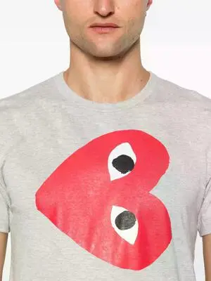 Play Comme Des Garcon Side Heart T-shirt - Grey